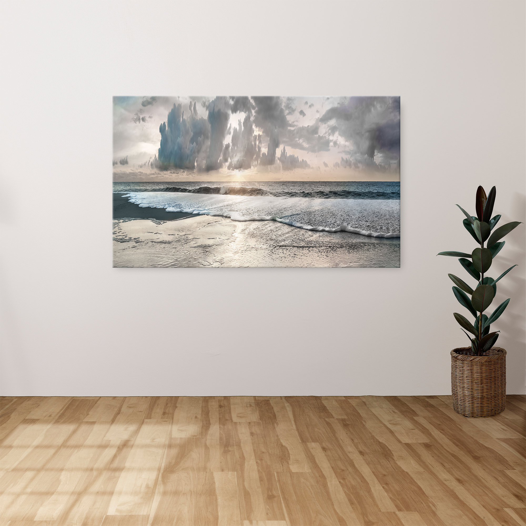 Winston Porter "Soft Tides II" by Mike Calascibetta Print on Canvas | Wayfair